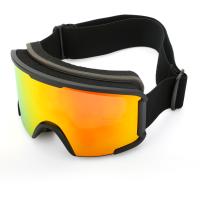 China Customized Color Ski Goggles with Adjustable Elastic Strap and Double Anti-Fog Lens for sale