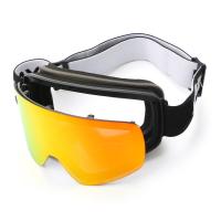 China Customized Logo Accepted Oem Magnetic Ski Goggles with Polarizer Lens and Foam Layers for sale