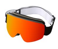 China Customized Logo Accepted Oem Magnetic Ski Goggles with Polarizer Lens and Foam Layers for sale