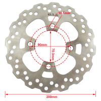 China Stainless Steel 420 Rear Brake Disc 200mm Customized for Kawasaki KFX450R KSF450 for sale