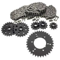 China 520 ATV Chain and Sprocket Sets Fit for Polaris 400 4 x 4 W9140 Golden Custom Color for sale
