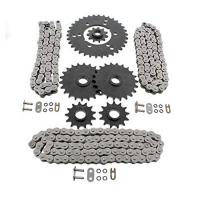 China 520 ATV Chain and Sprocket Sets Fit for Polaris 400 4 x 4 W9140 Golden Custom Color for sale