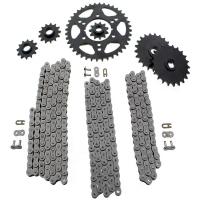 China 520 ATV Chain and Sprocket Sets Fit for Polaris 400 4 x 4 W9140 Golden Custom Color for sale