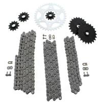 China 520 ATV Chain and Sprocket Sets Fit for Polaris 400 4 x 4 W9140 Golden Custom Color for sale