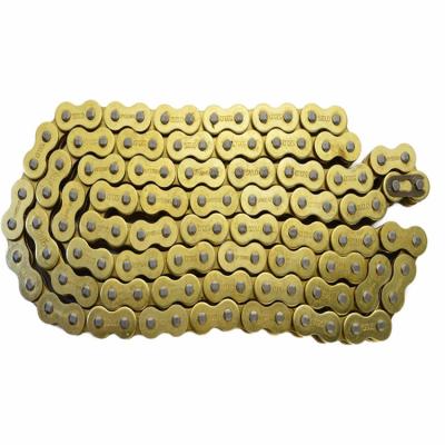 China 20CrMnTi O-ring Motorcycle Parts Golden Chains for Replace/Repair Maintenance for sale