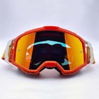 China Adjustable Anti Slip Elastic Strap Customizable Motocross Goggles with UV400 Protection for sale
