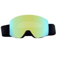 China Custom Cylindrical Lens Type Double Lens Magnetic Ski Goggles with TPU PC Material for sale