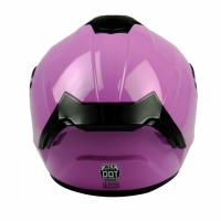 China Custom DOT Approved Pink Full Face Motorcycle Helmet with ABS Material and Custom Design for sale