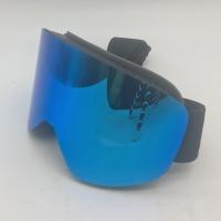 China Customized Logo Blue Frameless Magnetic Lens Ski Snow Goggles for Outdoor Activities for sale