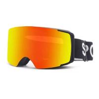 China Magnetic Frameless Designer Snowboard Goggles with Best Mirrored Lens Type for sale