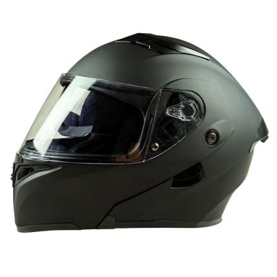 China Customized DOT Approved Flip Up Motorcycle Helmet with LED Lights Directly Manufacture for sale