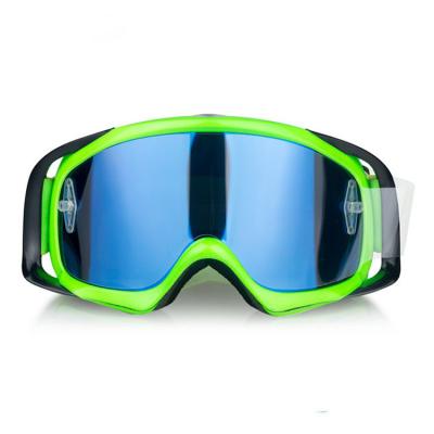 China Green Frame Polarized Lens Motocross Tear Off Goggles for Anti-Scratch Protection for sale