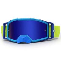 China Impact Resistant Motocross Goggles with UV400 Protection and Adjustable Elastic Strap for sale