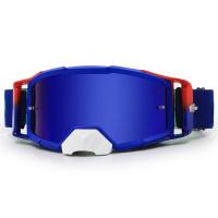 China Impact Resistant Motocross Goggles with UV400 Protection and Adjustable Elastic Strap for sale