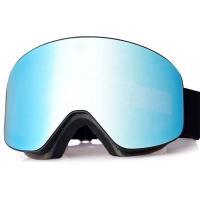 China Applicable Scene Customized Anti-fog UV400 Frameless Magnetic Ski Goggles for Skiing for sale