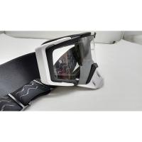 China Black White/Black Frame Color Motocross MX Goggles with Nose Guard and Anti-Fog Lens for sale