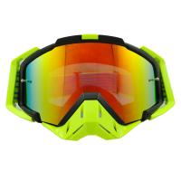 China Adjustable High Strap Dirt Bike Motorcycle Custom MX Goggles Motocross with Nose Guard for sale