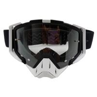 China Adjustable High Strap Dirt Bike Motorcycle Custom MX Goggles Motocross with Nose Guard for sale