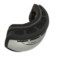 China Unisex Black Ski Goggles with Customized Anti-Fog TPU Frame and OTG Black Frame for sale