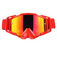 China Adult Motorcycle Off Road Dirt Bike Goggles with Anti-UV100% Function and Custom Frame for sale