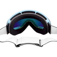 China Colour Plating Snow Glasses Ski Goggles with 3 Layers Foam and Custom Color Lenses for sale