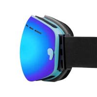 China Colour Plating Snow Glasses Ski Goggles with 3 Layers Foam and Custom Color Lenses for sale