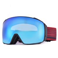 China Custom Polycarbonate Magnetic Frameless High UV 400 Anti Fog MX Snow Ski Snowboard Goggles for sale