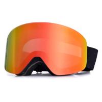 China Three Layer Foam Magnetic Lens Custom Cylindrical Ski Goggle for Anti UV 400/Anti Fog for sale