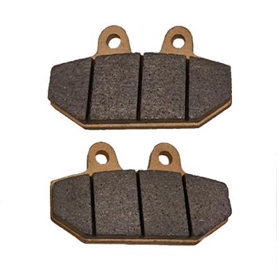China 82 x 42 x 10mm Custom Sintered Rear Brake Pads for Harley Davidson FLFB FLFBS FLHCS FXBRS for sale