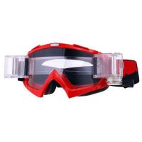 China Make Sample Custom Anti UV400 Protection Dirt Bike Motocross Roll Off Goggles for sale