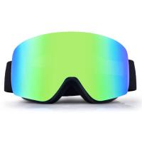 China Custom Cylindrical OTG UV400 Anti Fog Ski Goggle with Three Layer Foam Replacement for sale