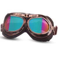 China Vintage Style Motorcycle Glasses with Anti-fog and Eye Protection Features for sale