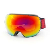 China OEM Custom Logo Spherical UV400 Anti Fog Ski Goggles with Sample and Protective Lens for sale