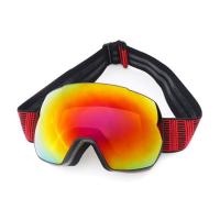 China OEM Custom Logo Spherical UV400 Anti Fog Ski Goggles with Sample and Protective Lens for sale