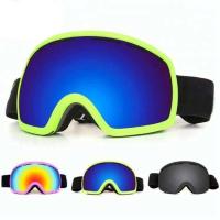 China Adjustable High Anti-Fog Snow Ski Goggles with Customized Logo and REVO Lenses Skiing for sale