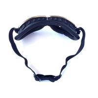 China Silicone Strap Customizable Vintage Leather Motorcycle Riding Goggles for Helmet for sale