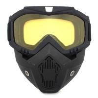 China HD Motorcycle Goggles with Optional 1/2/3 Layers Face Foam and Windproof Face Mask for sale