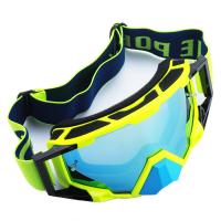 China Adult Size dirt bike motorcycle MX goggles with Adjustable Anti Slip Elastic Strap for sale