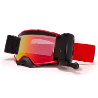 China Roll Off System Motocross Goggles with TPU Frame PC Lens in Red/Blue/Black/Yellow for sale