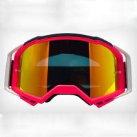 China 2023 Newest OEM Custom Dirt Bike Red Goggles with Adjustable Anti Slip Elastic Strap for sale