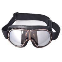 China Customized Logo Accepted Metal Frame Vintage Motocross Goggles for Motorcycle Riding for sale