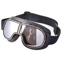 China Customized Logo Accepted Metal Frame Vintage Motocross Goggles for Motorcycle Riding for sale