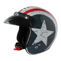 China Replace/Repair Open Face Helmet with Visor Washable Sponge Lining Classic Retro Style for sale