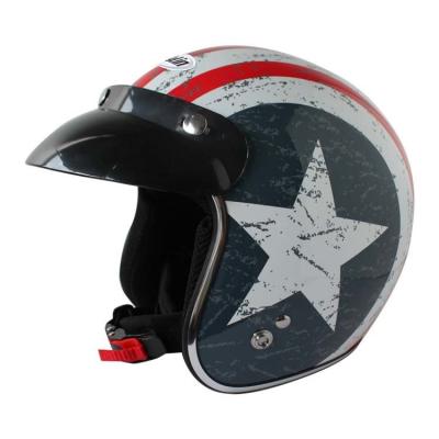 China Replace/Repair Open Face Helmet with Visor Washable Sponge Lining Classic Retro Style for sale