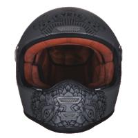 China Certified Glass Fiber Retro Style Full Face Motorcycle Helmet with Comfortable Lining for sale