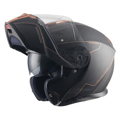 China Customized Carbon Fiber Flip Up DOT Approved Motorcycle Helmets for OEM/ODM Customers for sale