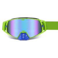 China Silicone Strap Customizable Frame Color Motocross Goggles with Removable Nose Guard for sale
