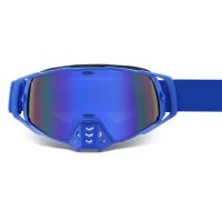 China Silicone Strap Customizable Frame Color Motocross Goggles with Removable Nose Guard for sale