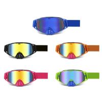 China Silicone Strap Customizable Frame Color Motocross Goggles with Removable Nose Guard for sale