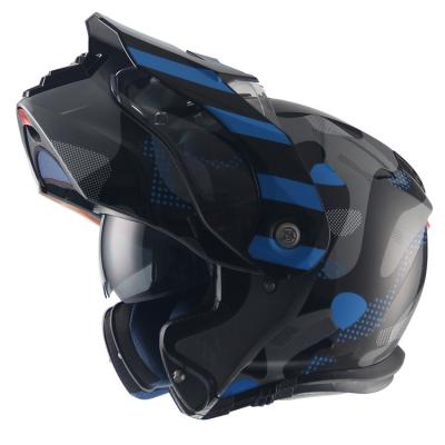 China S.M.L.XL.XXL Dual Visor Modular Flip Up Motorcycle Helmet with 1550 -50g Weight for sale